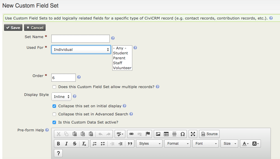 Créer des champs personnalisés - Guide d'utilisation et d'administration de CiviCRM - CiviCRM ...